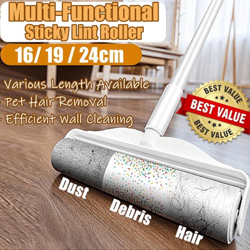 16/19/24CM Adjustable Sticky Lint Roller Dust Mop Easy to Pick - TikTok ...