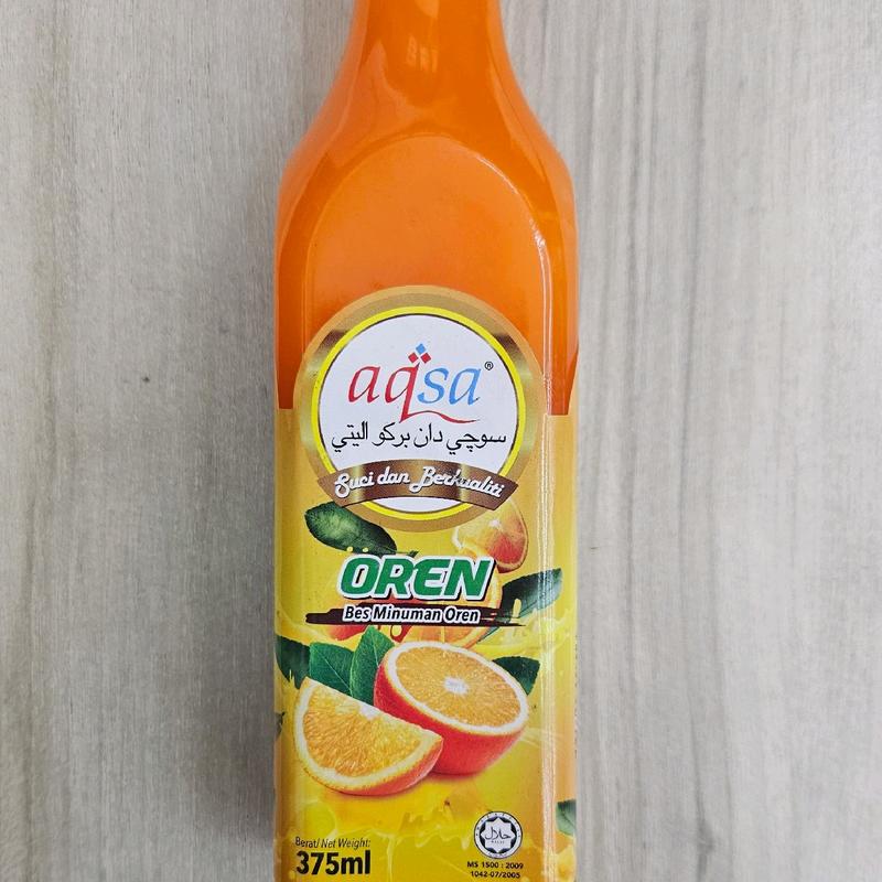 AQSA CORDIAL OREN 375ml , can be used to mix orange juice in - TikTok ...