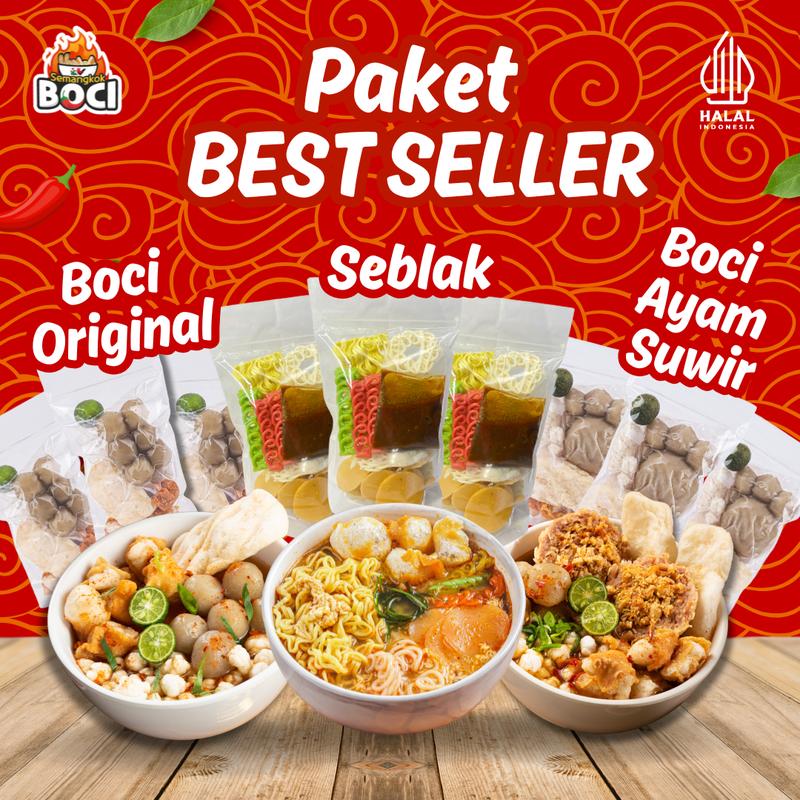Paket Best Seller Baso Aci (3 Boci Ori 3 Seblak 3 Boci Ayam) - Shop ...