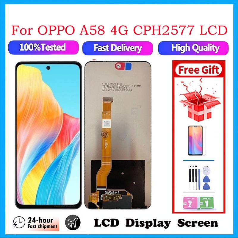 Pemasangan Paparan LCD, Untuk OPPO A58 4G CPH2577, Papan Induk - TikTok ...