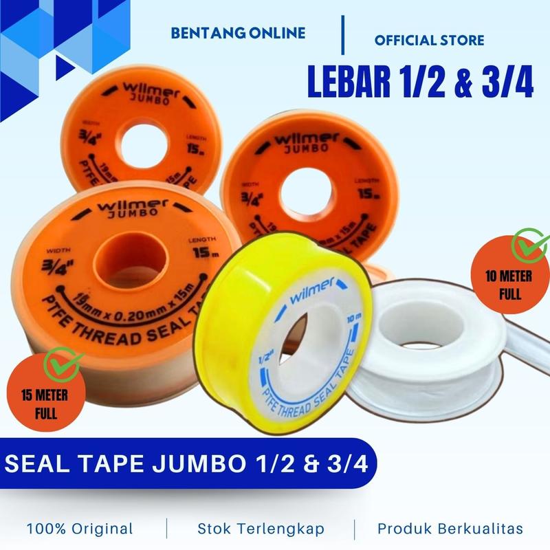 Seal Tape Kran Air 1/2 3/4 inch Isolasi Selitop Keran Jumbo Murah Kuat ...