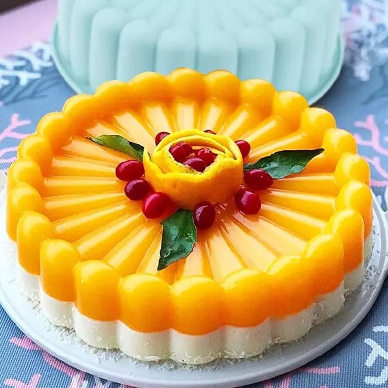 Acuan Pembakar Kek Bulat, 8 inci, Tidak melekat, Silikon Gre - TikTok ...