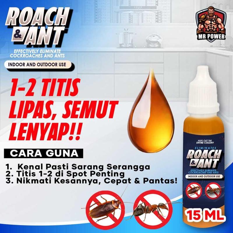 Mr Power Roach & Ant Umpan (15ML) Semut & Lipas Cockroach & Ant ...