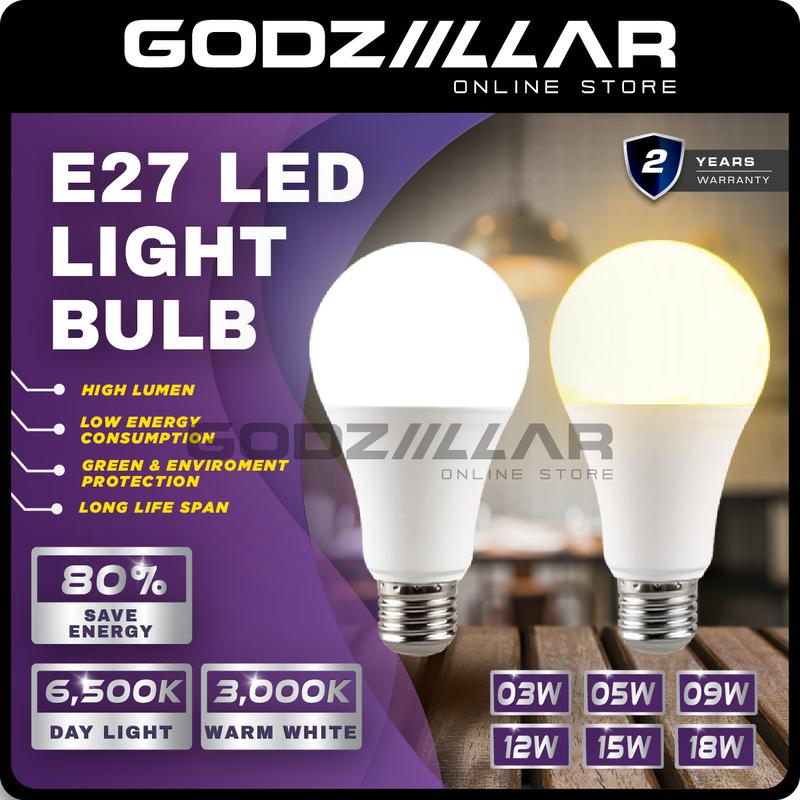 Mentol Lampu LED E27 | Jimat Tenaga | 6500K Daylight Lampu Pencahayaan ...