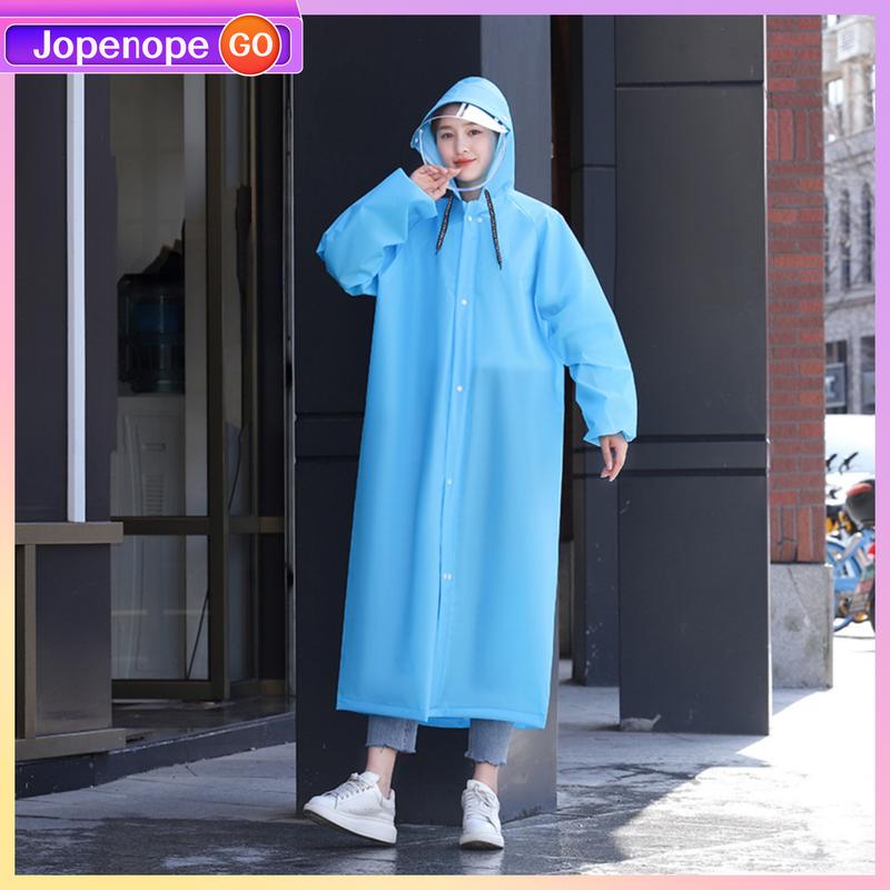 Double Brimmed Zipper Riding Raincoat For Tourism Hiking Transparent ...