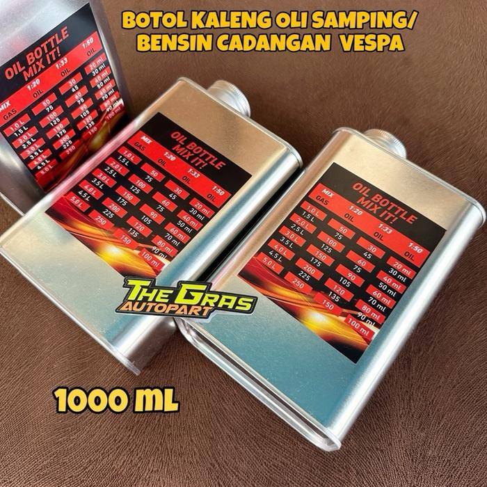 Promo Botol Bottle Oli Oil Samping Vespa 1000 ml Model Esso Cuprum ...