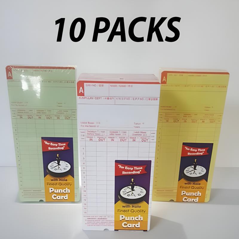 Punch Card (10 Packs per Unit) (1 Pack 100 Pcs) (Colour Random - TikTok ...
