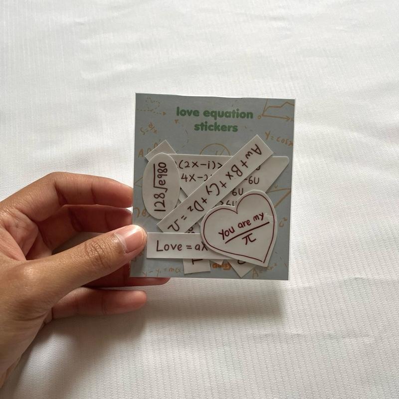Love Equation Stickers Stationery - TikTok Shop Malaysia
