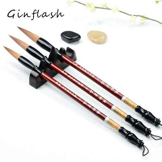 Ginflash 3pcs/lot Calligraphy Brushe Pen Weasel hair Writing - TikTok ...