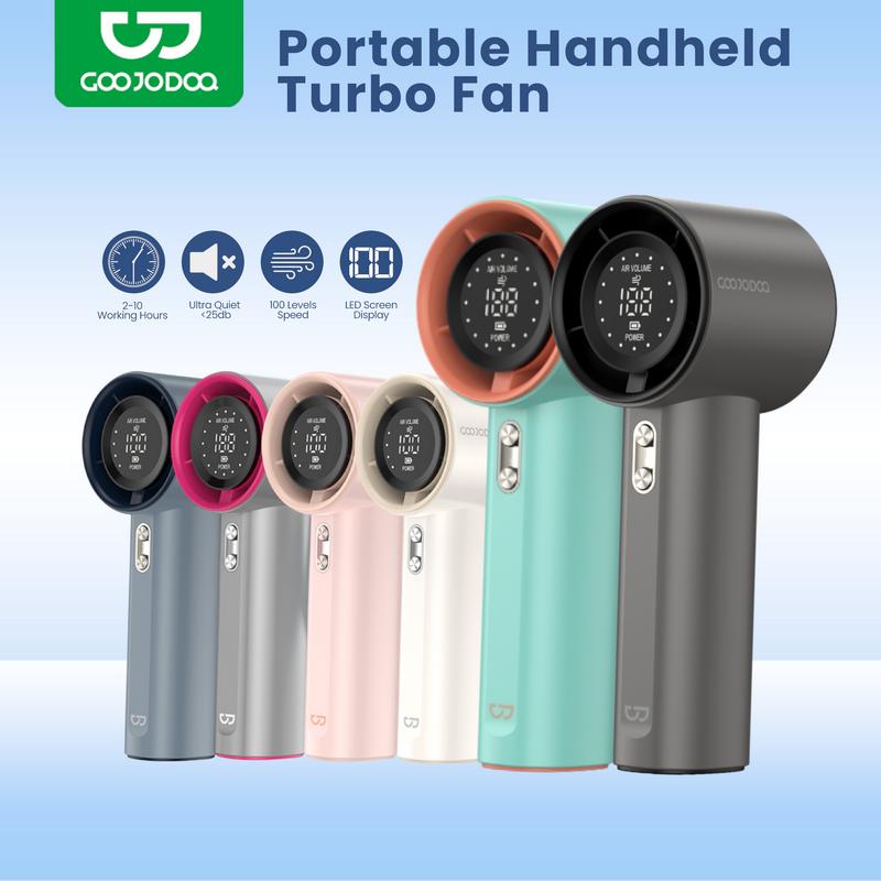 【GOOJODOQ】New High Speed Handheld Fan Outdoor Portable 100 Speed ...