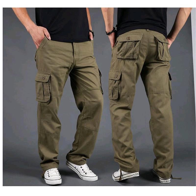 seluar cargo 6pocket kain tebal size available Cotton cuttin - TikTok ...