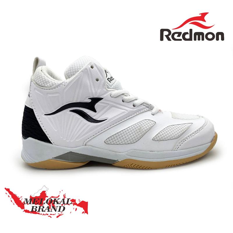 Sepatu Voli Junior Redmon Hybrid Putih Hitam Original Size 33-37 Sepatu ...
