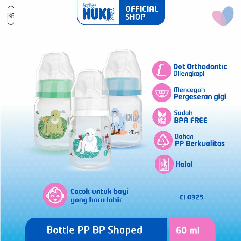 BABY HUKI Botol PP Shaped - Kemasan Box - Ukuran Botol 60 m - Shop ...