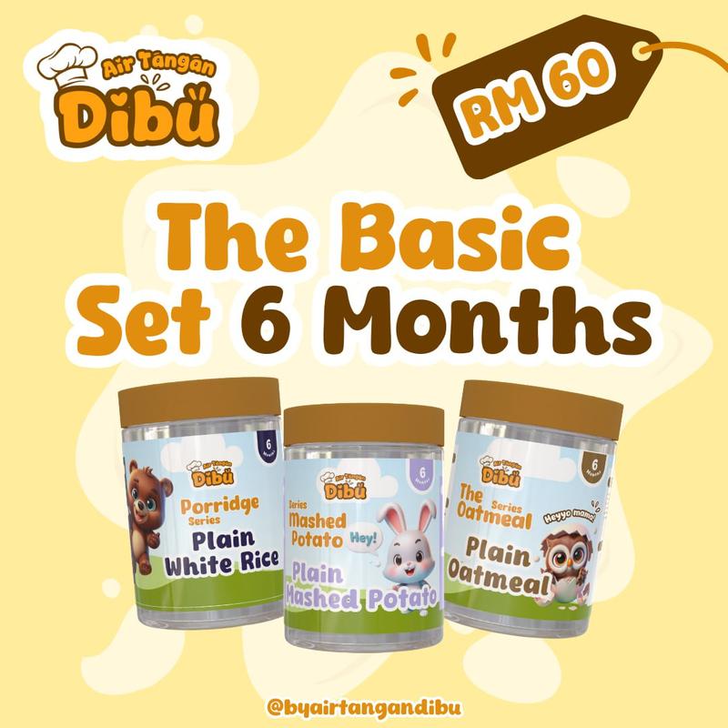 THE BASIC SET BUBUR 6 BULAN (BANCUH AIR PANAS) BABY CEREAL PORRIDGE ...