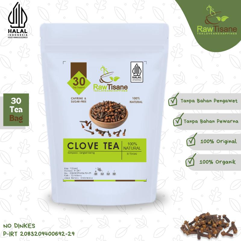 RAW TISANE Clove Tea : Teh Cengkeh Pure 100% Original Isi 30 - Shop ...