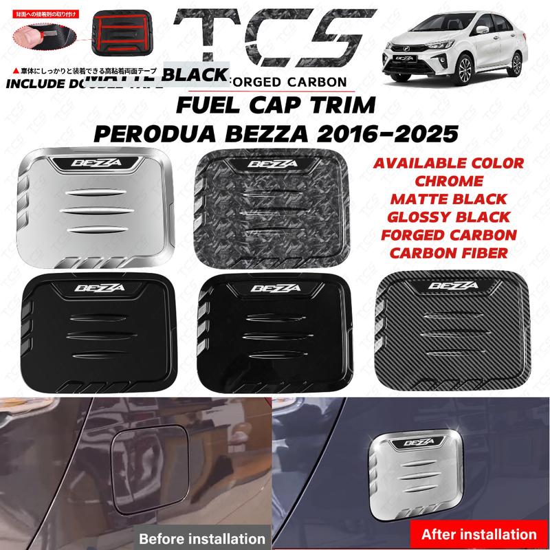 TCS PERODUA BEZZA 2016-2024+ FORGED CARBON CAR FUEL CAP TRIM - TikTok ...