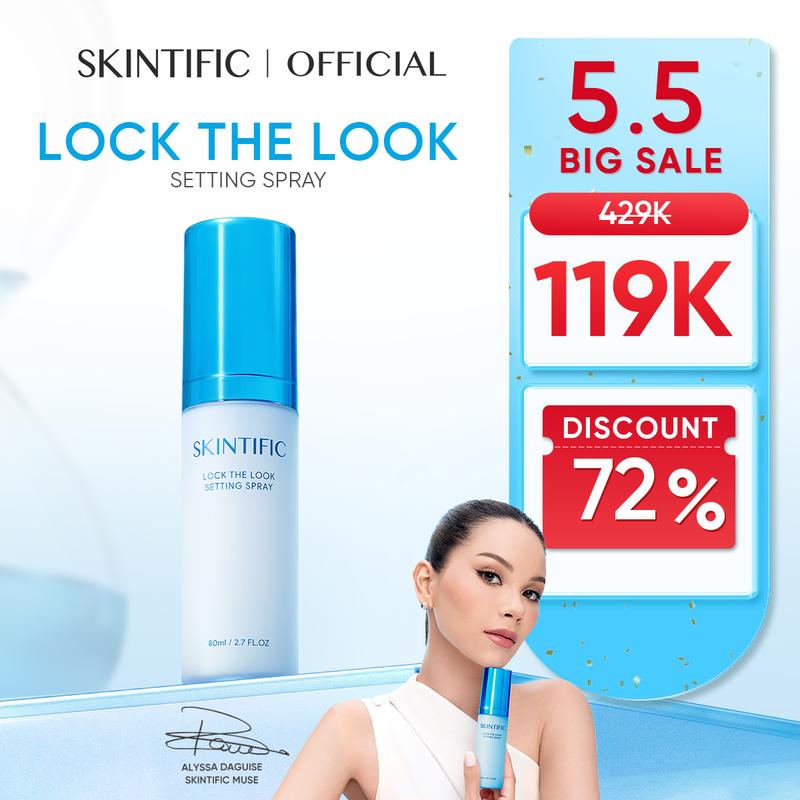 SKINTIFIC Lock The Look Setting Spray 80ml - Shop | Tokopedia