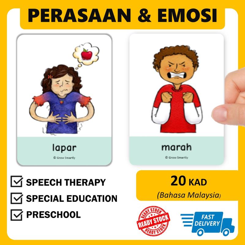 Perasaan dan Emosi Kad Imbas Bahasa Melayu Early Development - TikTok ...