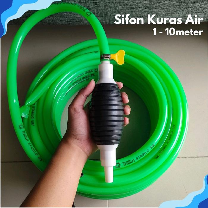 Jual ALAT - Pompa Tangan Manual Kuras Air Sifon Kotoran Aquarium Frezer ...