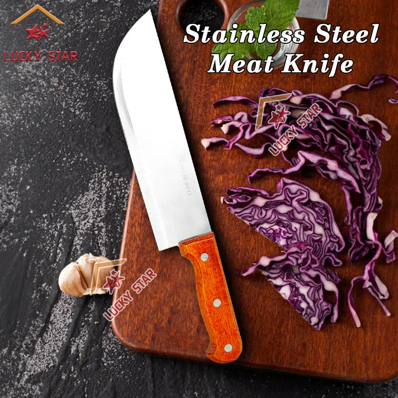 Feng Li Wang Meat Knife Stainless Steel Wooden Handle Meat Knife ...