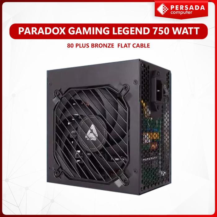 Jual PSU PARADOX GAMING LEGEND 750 WATT | 80 PLUS BRONZE | FLAT CABLE ...