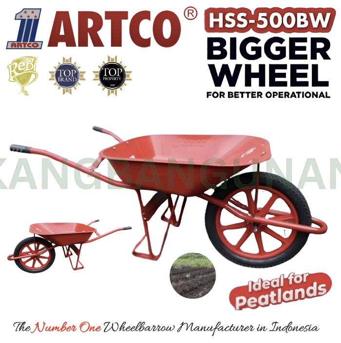Jual ARTCO BIGGER WHEEL Roda Ban Besar Gerobak Sorong Dorong Pasir Cor ...