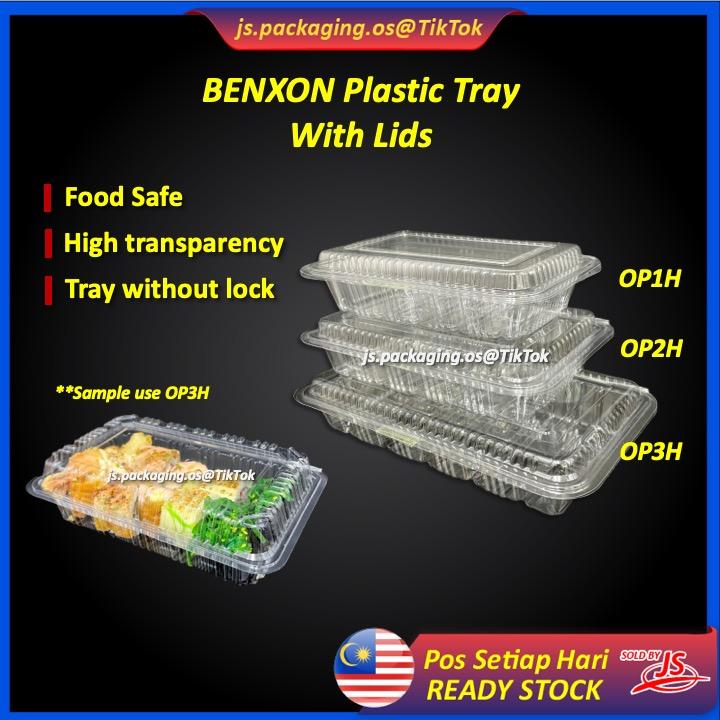 Benxon Plastic Tray Bakery Disposable Plastic Clear Food Box - TikTok ...
