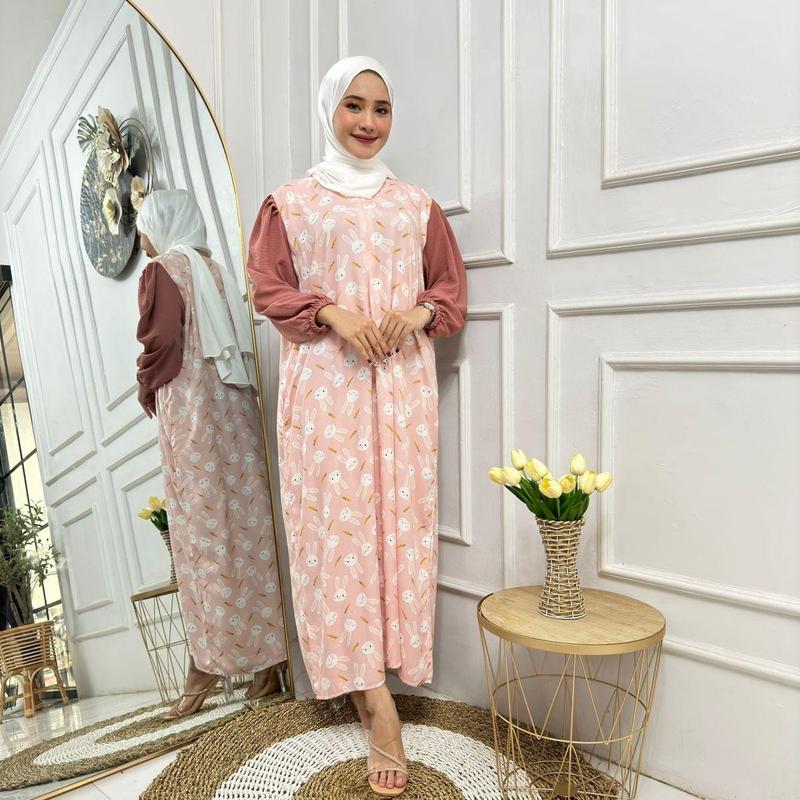 Leehaci Amira Gamis Homedress Rayon Premium Wanita Busui Katun - Shop ...