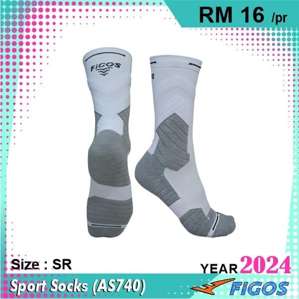 Figos Jacquard Anti Slip Socks As740 volleyball Netball Dodgeball ...