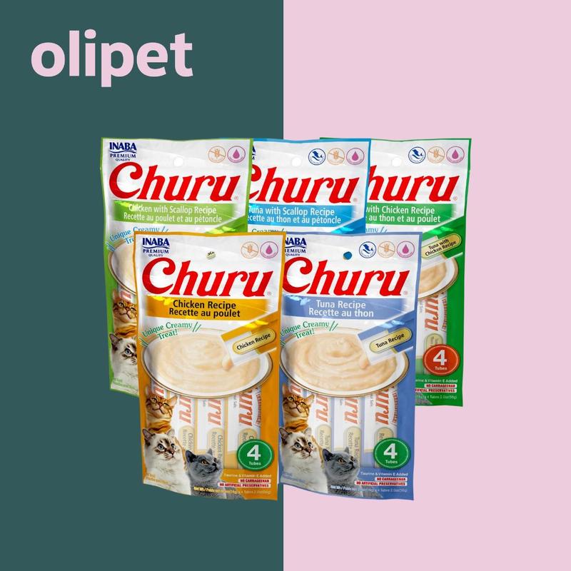 Inaba Churu Cat Creamy Treat 56g (14gx4) - TikTok Shop Malaysia