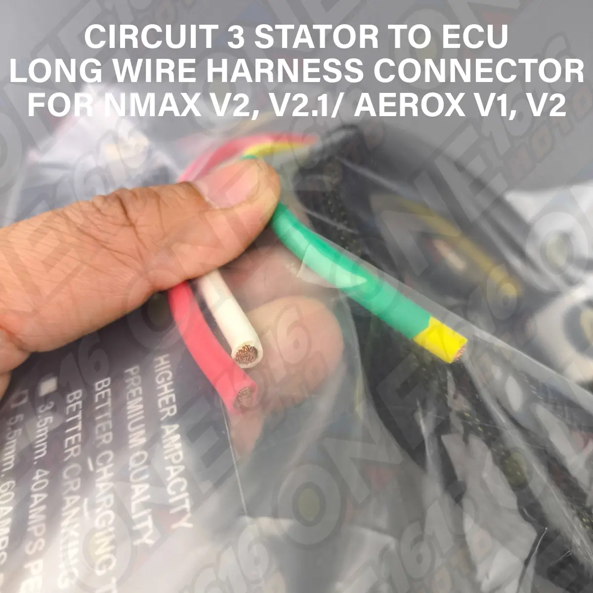 CIRCUIT 3 STATOR TO ECU LONG WIRE HARNESS CONNECTOR FOR NMAX V2, V2.1 ...