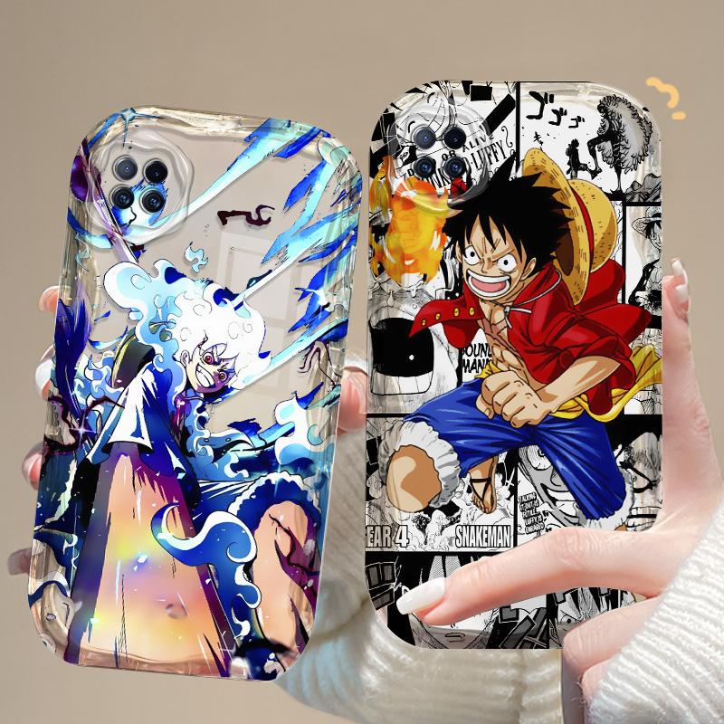 Sarung untuk OPPO RENO4, A93, 4F, 4G, One Piece, Luffy, lutsinar ...