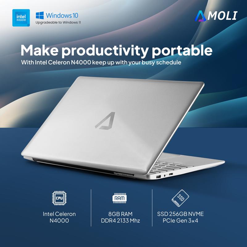AMOLI Laptop Baru 15.6 Inci Wifi 8GB + 256GB SSD N4000 Layar - Shop ...