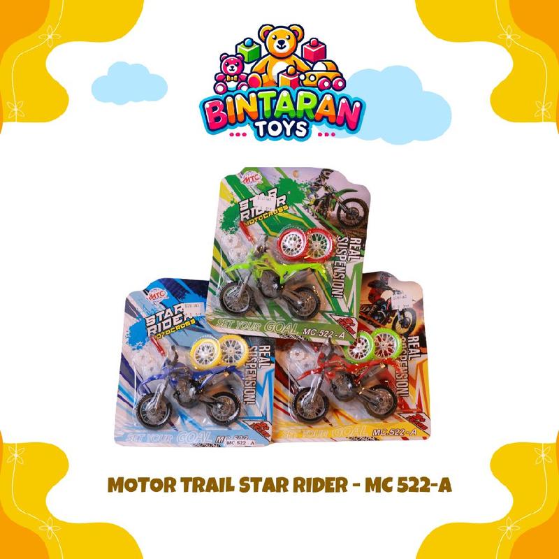 Mainan Motor Trail Star Rider MC 522A – Bongkar Pasang, Aman - Shop ...