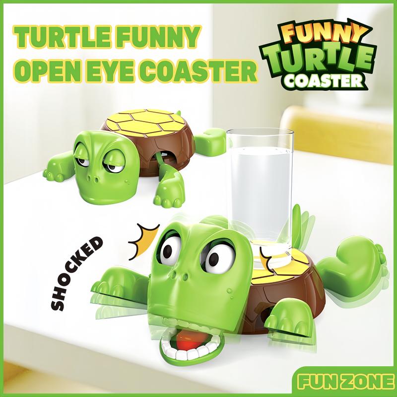 Turtle funny open eye coaster - turtle coaster with liftable - TikTok ...