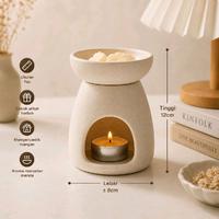 Promo Tungku Aromaterapi Oil Burner Tungku Wax Burner Keramik Premium ...