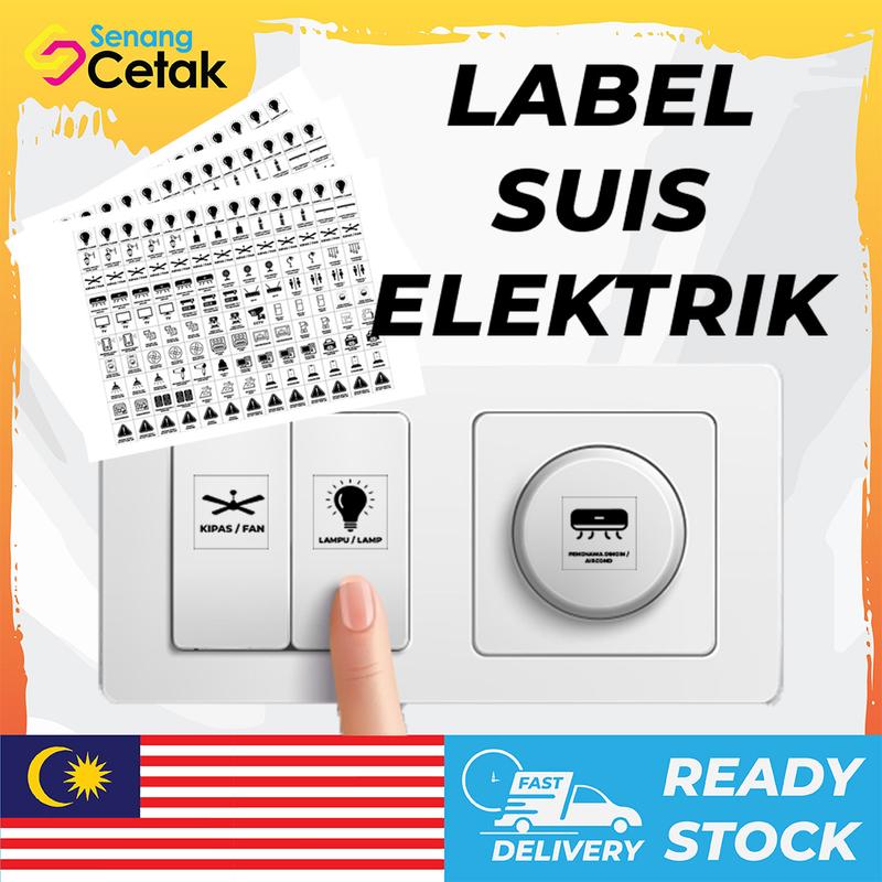 Sticker Label Suis Elektrik l Rumah l Pejabat l Sekolah - TikTok Shop ...