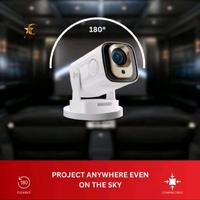 Jual Proyektor Smart Android SMOON/360 Projector LCD TV/YouTube/Netflix ...