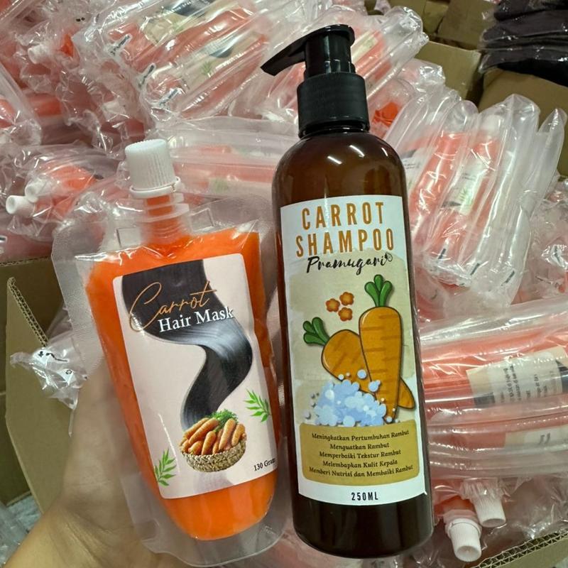 Combo Carrot Shampoo + Carrot Hair Mask Pramugari - TikTok Shop Malaysia