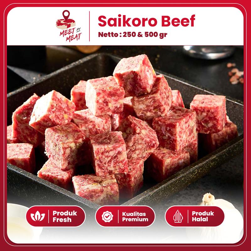 Wagyu Saikoro Beef Daging Sapi Tenderloin Potong Kotak Empuk Kualitas ...