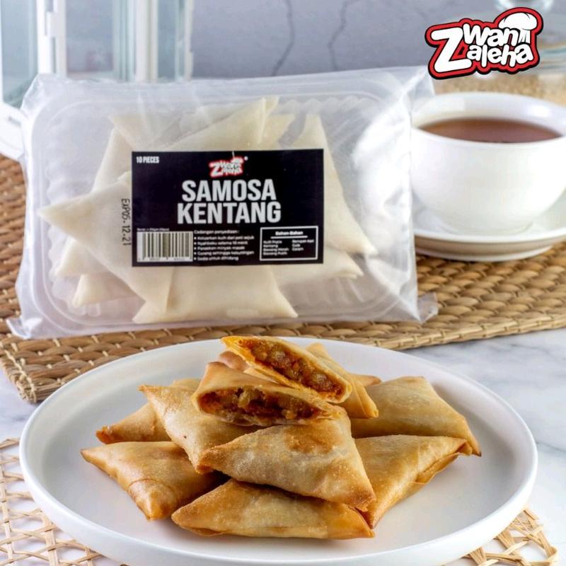 Wanzaleha Samosa Kentang-10 Pcs- (Sepaket) Sejuk Beku /Kuih Frozen ...