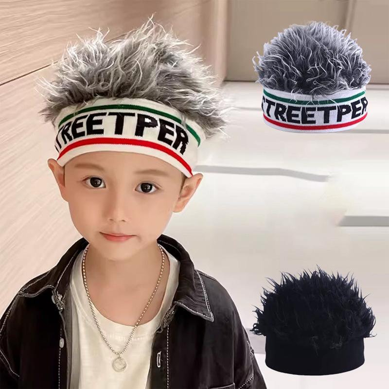 Topi Rambut Palsu Kanak-kanak, Gaya Hip-hop, Topi Rambut Palsu - TikTok ...