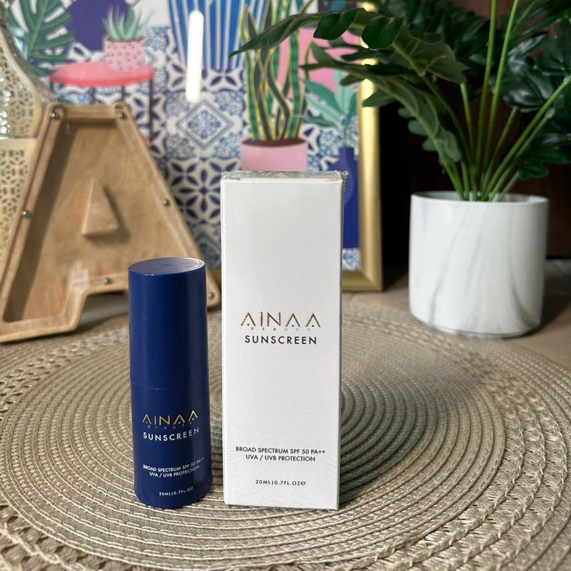 AINAA Sunscreen, 20ml Spf Lightweight Sensitive Facial Skincare ...