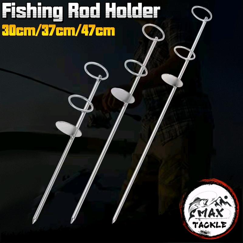 【MAX.T】 Fishing Rod Stand Pancang JORAN Pancing Pantai Reel Stand ...