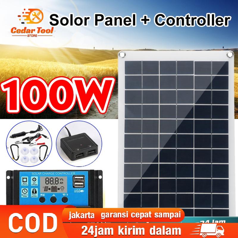 Panel Surya 60W/100W Portable - Pembangkit Listrik Tenaga Surya - Shop ...