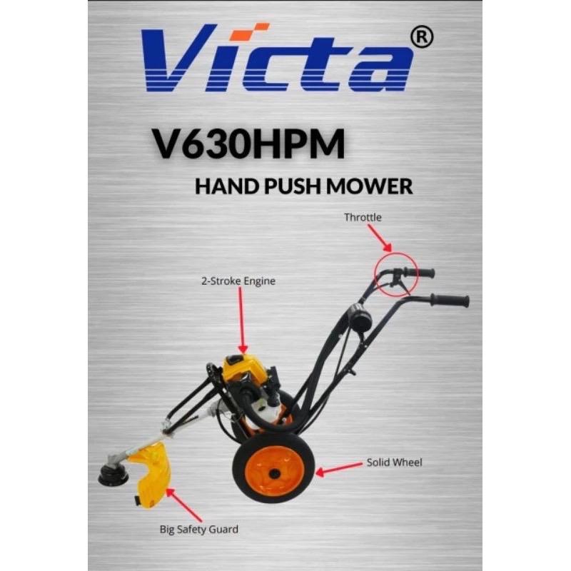 【100%ORIGINAL】VICTA Hand Push BRUSH CUTTER V-550HPM Mesin Rumput ...