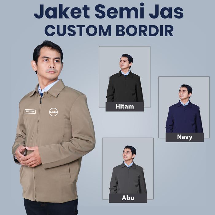 Jual Jaket Semi Jas / Jasket Semi Formal Custom Bordir - CUSTOM - Kota ...