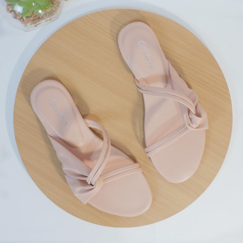 GRIVANO sandal teplek wanita flat shoes ID01 - Shop | Tokopedia