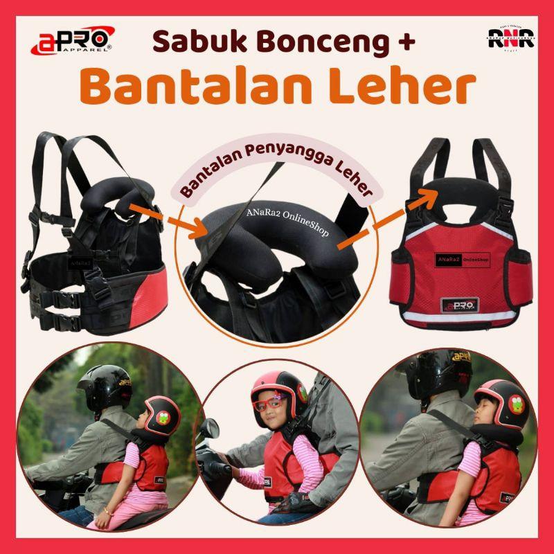 Sabuk Bonceng Anak Apro Multi Plus Bantalan Leher Pengaman Boncengan ...