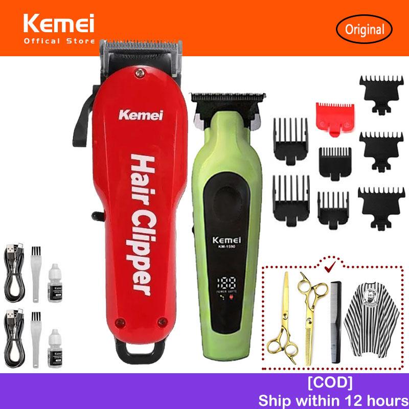 KEMEI Professional Hair Clippers Haircut Rechargeable Razor Trimmer ...